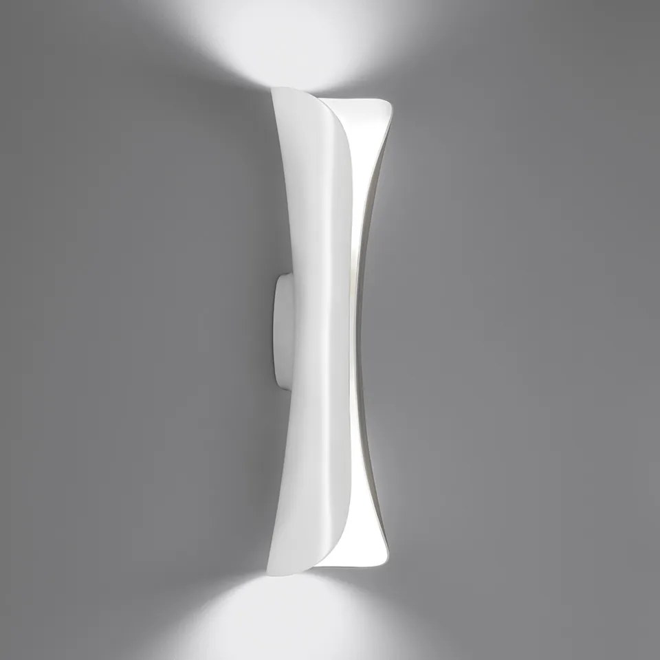 Artemide 1373020A Cadmo parete, designová nástěnná lampa, 2x10W LED GU10, bílá/bílá, výška 54cm