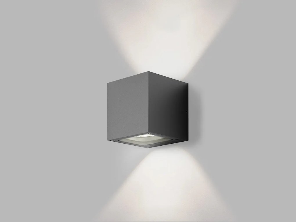 LED2 5132334D LED2 Venkovní nástěnné svítidlo TOMY 2, A DALI/PUSH 2x4,5W 3000K antracit - LED2 Lighting