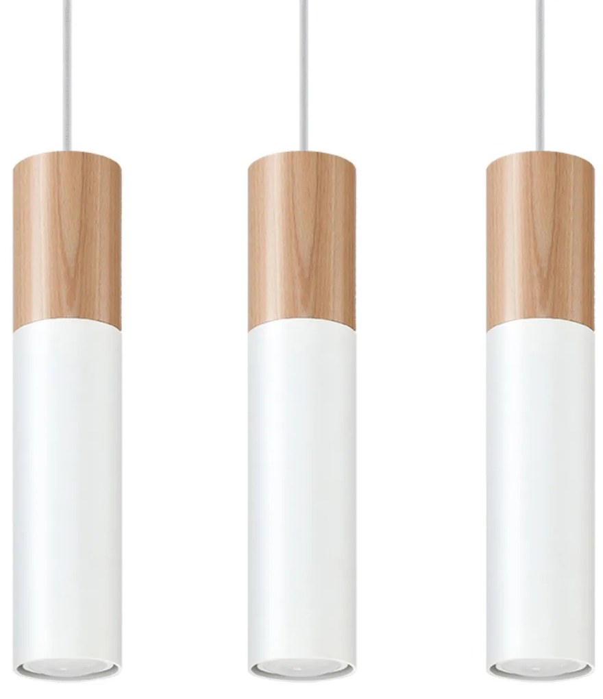 Sollux Lighting Závěsné svítidlo PABLO 3 bílé