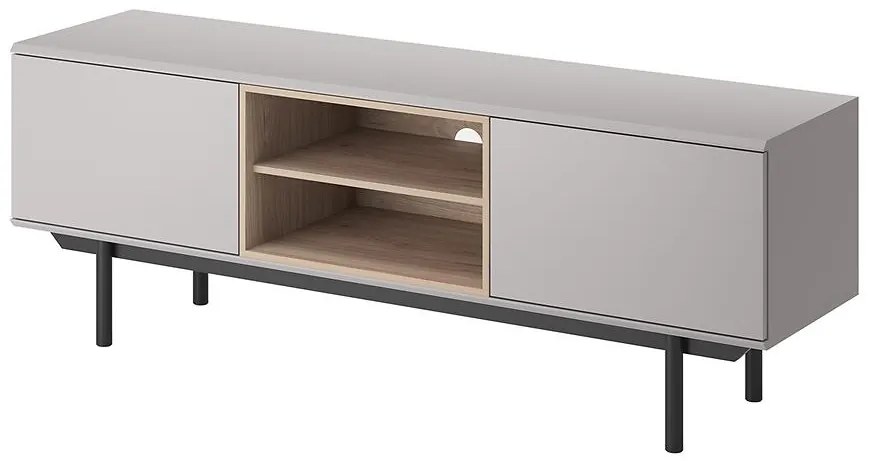 Tv Skříňka Inox Irtv150 Šedá/Jackson Hickory