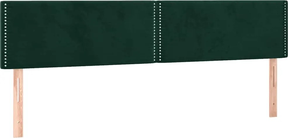 Box spring postel s matrací tmavě zelená 120x190 cm samet 3270466