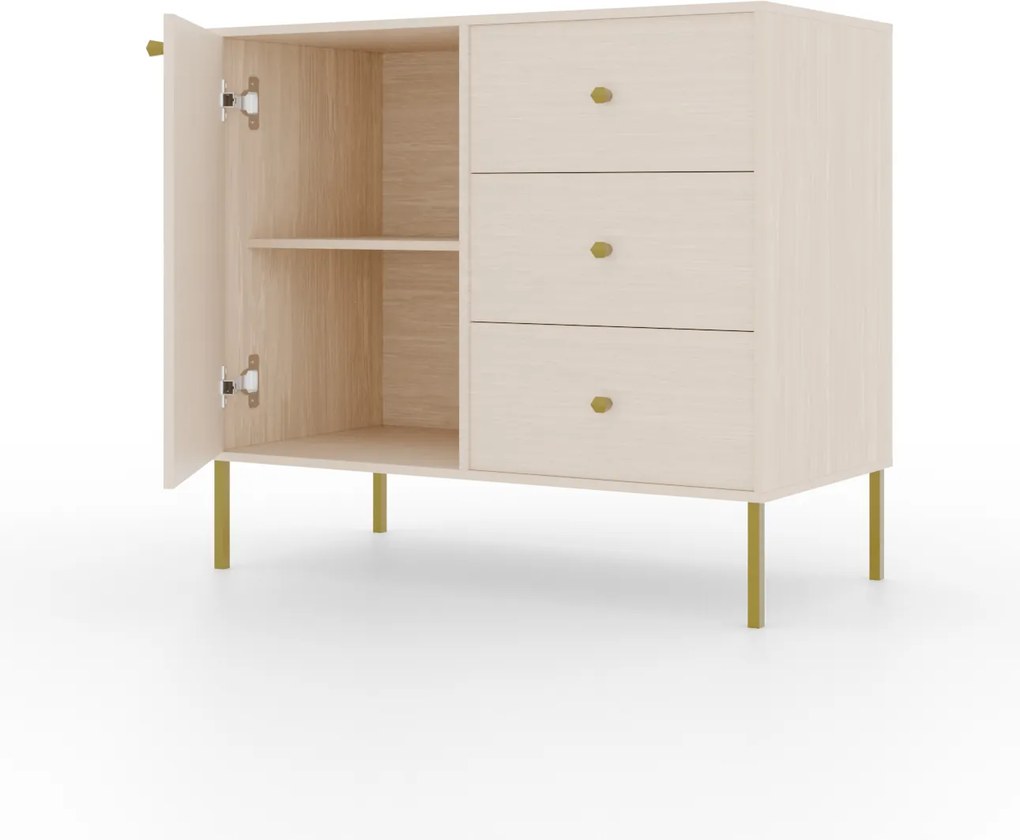 ADRK Furniture Komoda 1D 3S Tili ADRK-CHES-TIL-1D-3S-BS