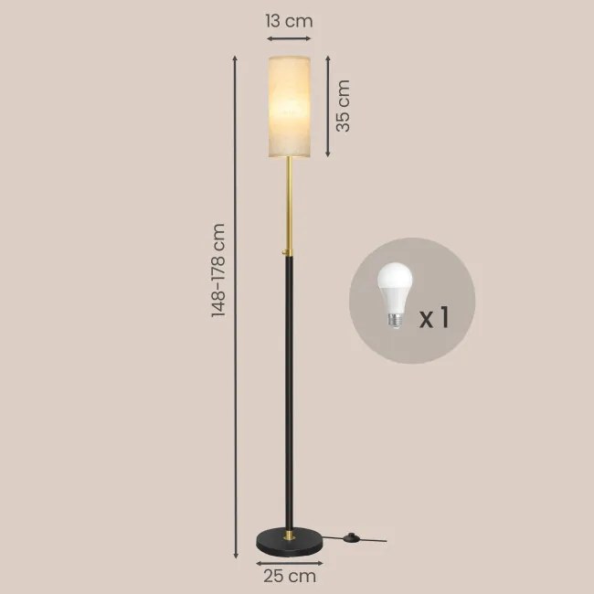 Výškově nastavitelná stojací lampa LFLB35022BD02