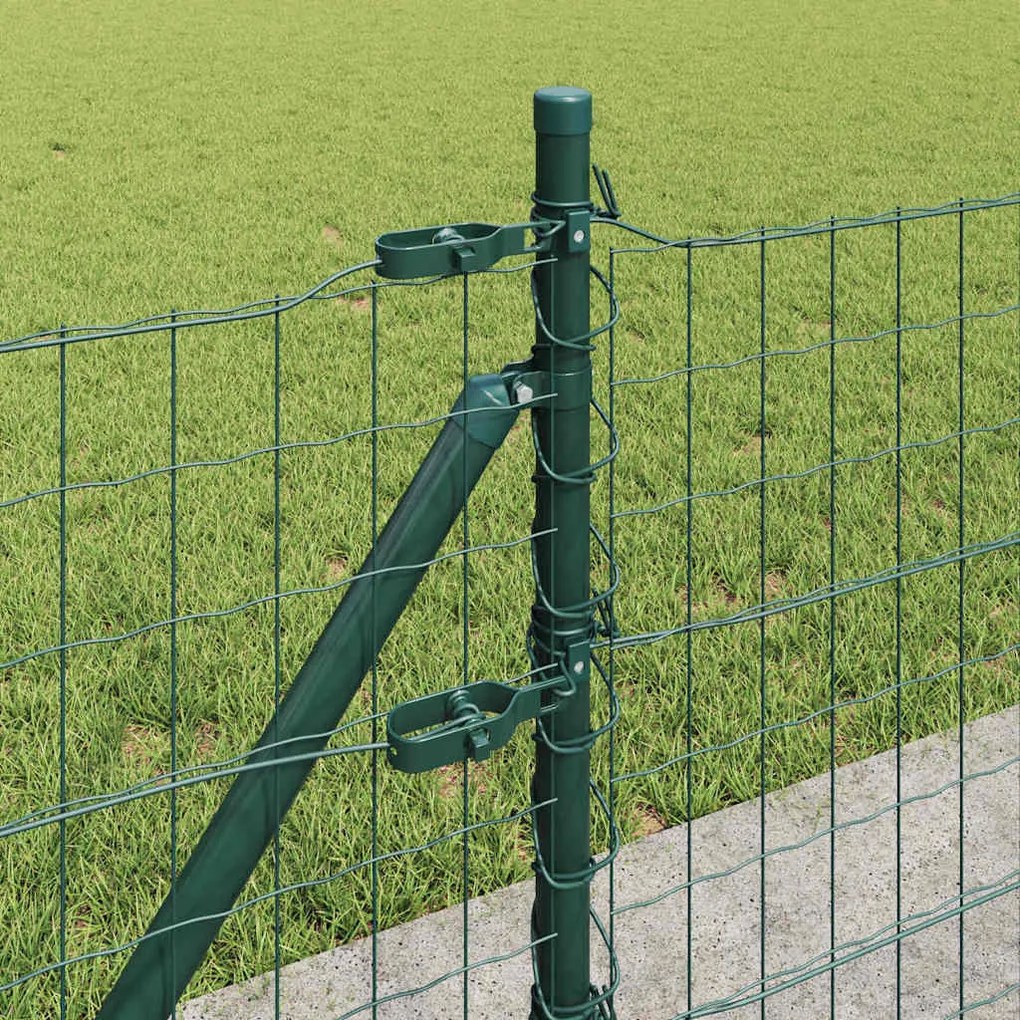 Evropský plot s betonovou základnou 50 x 0,4 m Zelená Síťovina 3350868