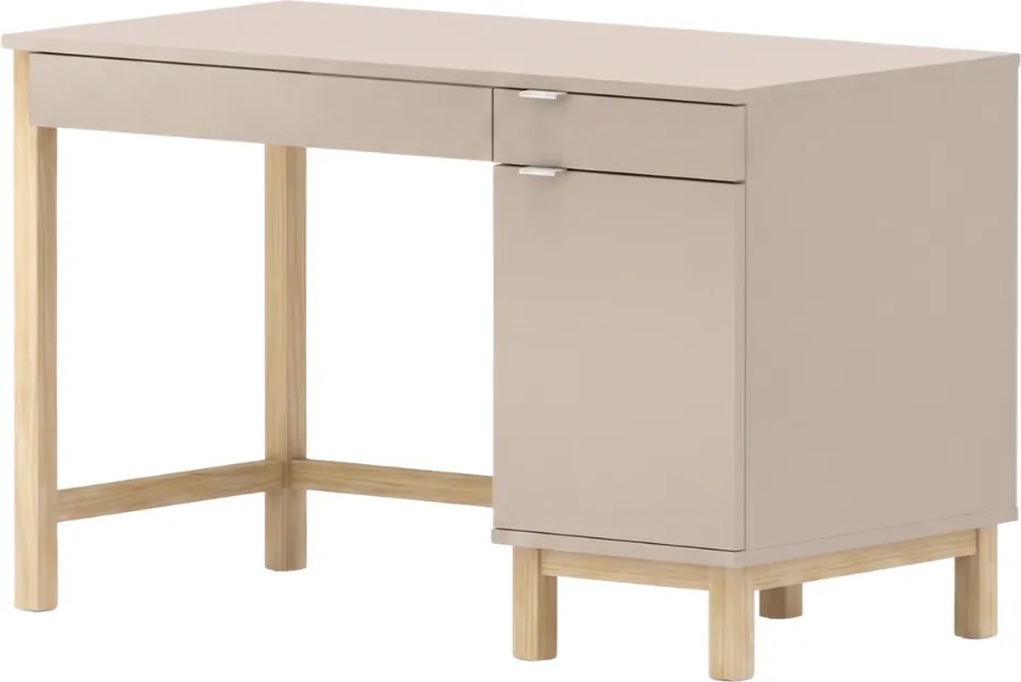 Dětský psací stůl MODEL se šuplíky a skříňkou Zvolte barvu: Světle modrá s bílým úchytem, Zvolte rozměr: 120x60 cm, Zvolte stranu: Levá