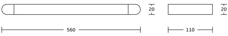 Mexen Adox, 2řadý držák na ručníky, chromová, 7018225-00