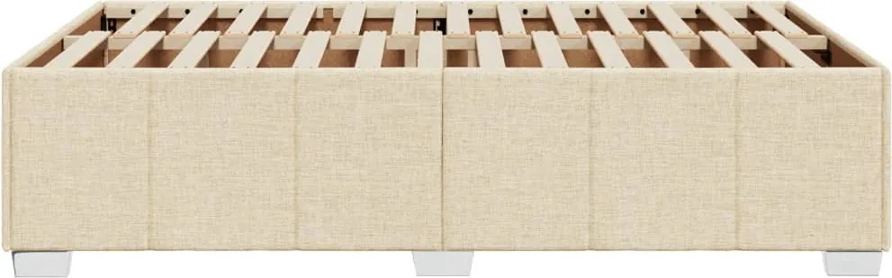 Rám postele bez matrací krémově 120x190 cm textil 3284823