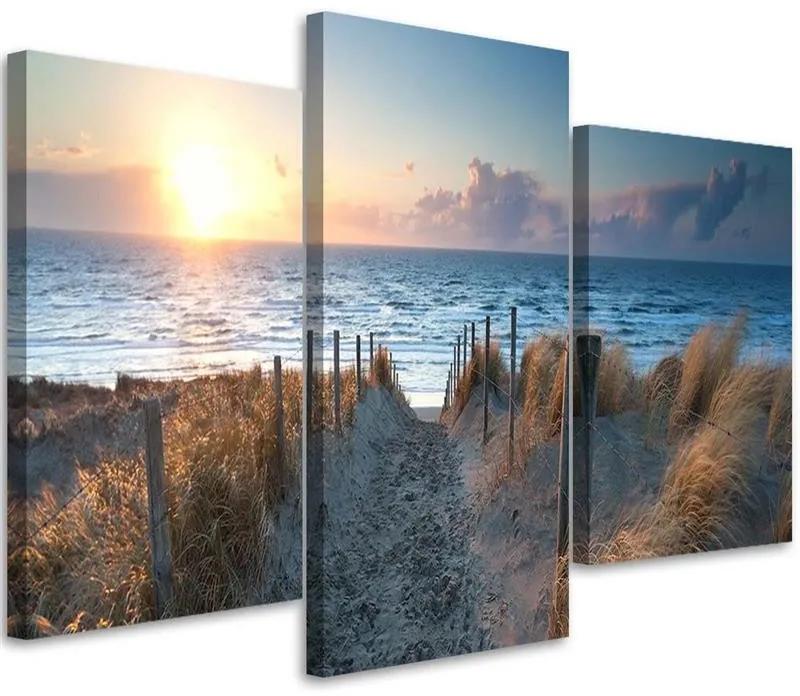 Gario Obraz na plátně Duny u moře - 3 dílný Rozměry: 60 x 40 cm
