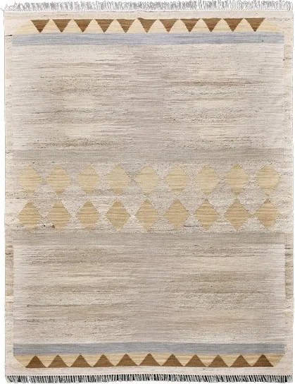 Ručne viazaný kusový koberec Angelo DESP P116 Pastel Brown Mix, 140x200, béžová, chodba / predsieň, Diamond Carpets India