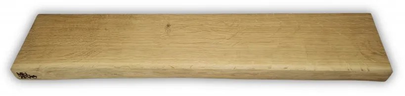 Melzevo Dřevěná dubová police - Úzká Barva police: Přírodní dub, Velikost: 75x15x4 cm