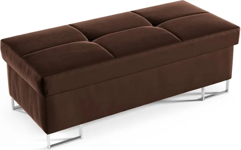 Eka Podnožka WILIAM 105 cm Barva látky: Černá (Kronos 07)