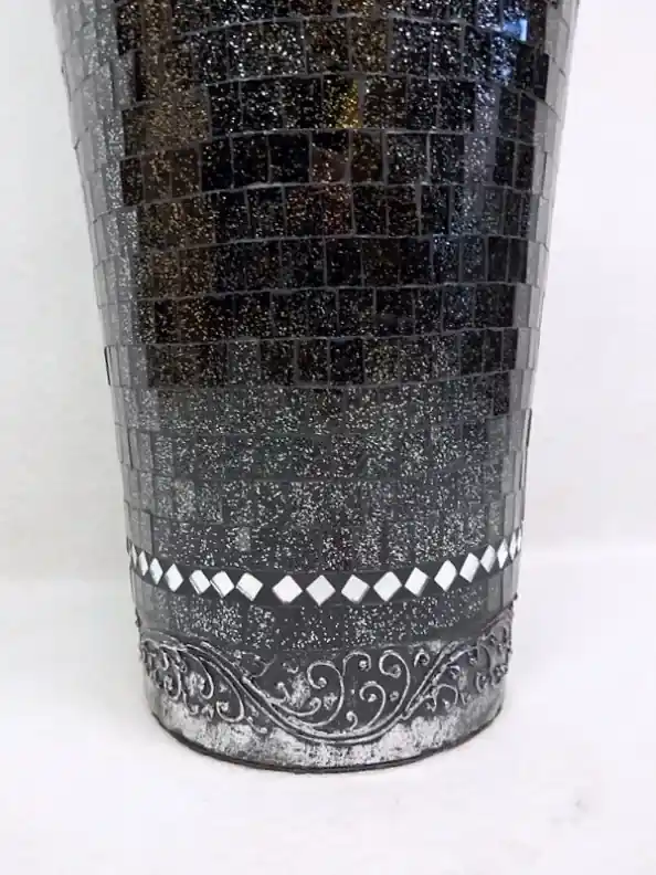 Váza RONA černá, podlahová, 80 cm, keramika, ruční práce | BIANO