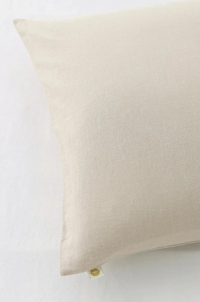 Béžové povlečení na jednolůžko s příměsí lnu 150x200 cm Elly – Ellos Home