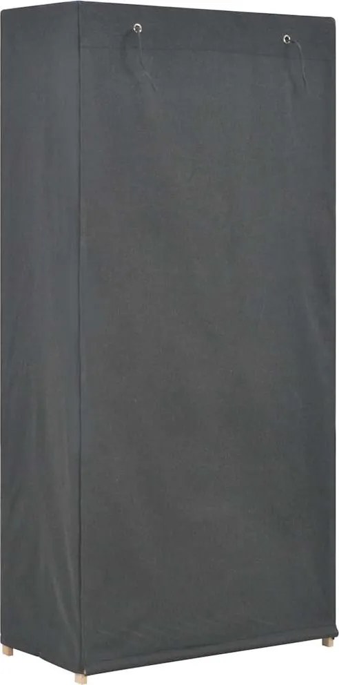 3úrovňová šatní skříň šedá 79 x 40 x 170 cm látka 248187
