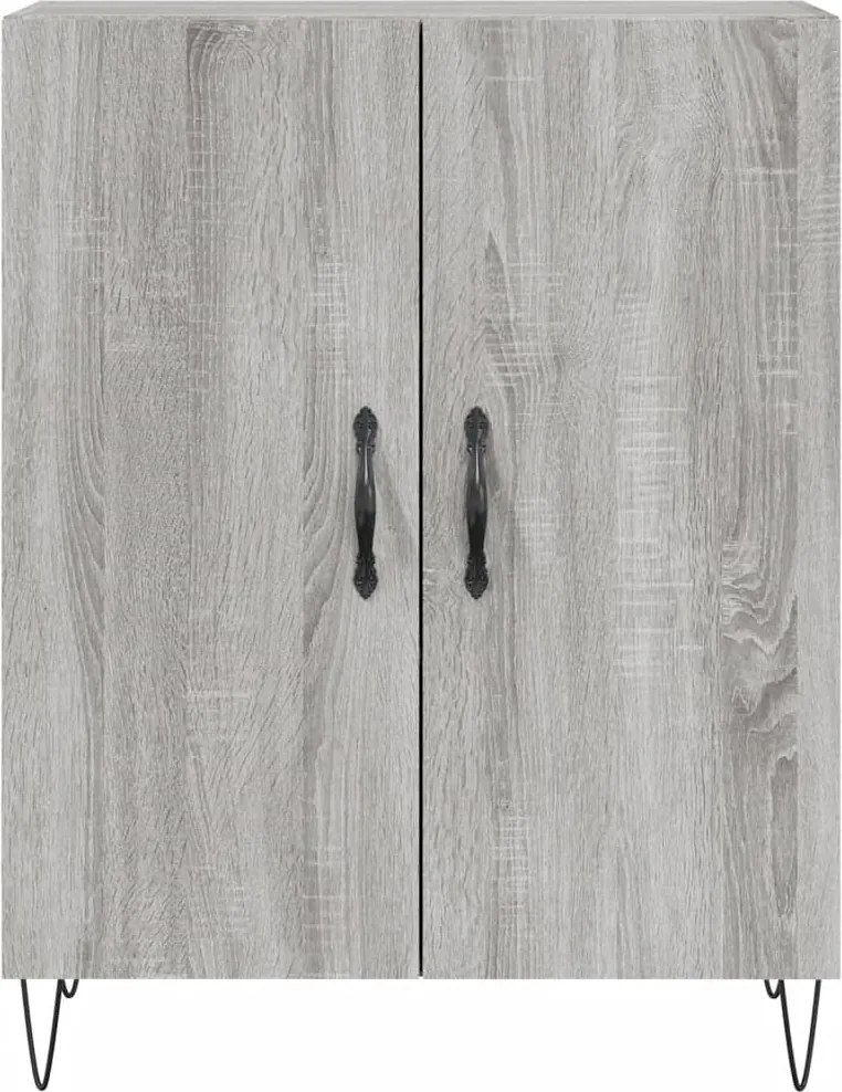 Skříň highboard šedá sonoma 69,5 x 34 x 180 cm kompozitní dřevo 3198375