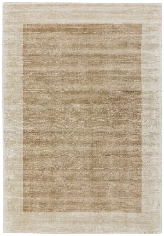Béžový koberec Ife Border Putty Champagne Rozměry: 200x200 cm
