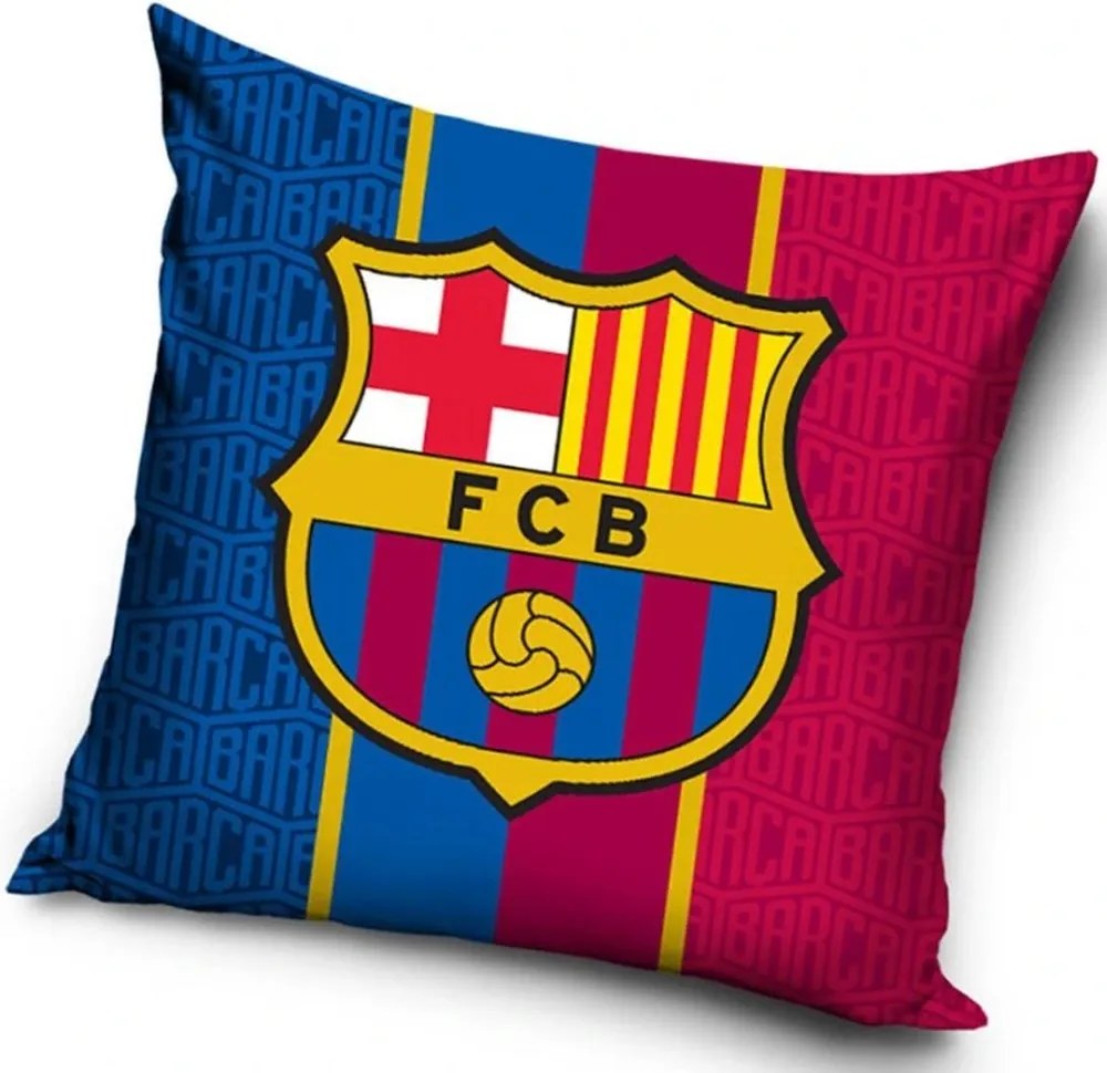 Velurový polštář FC Barcelona - motiv El Clásico | 40x40 cm