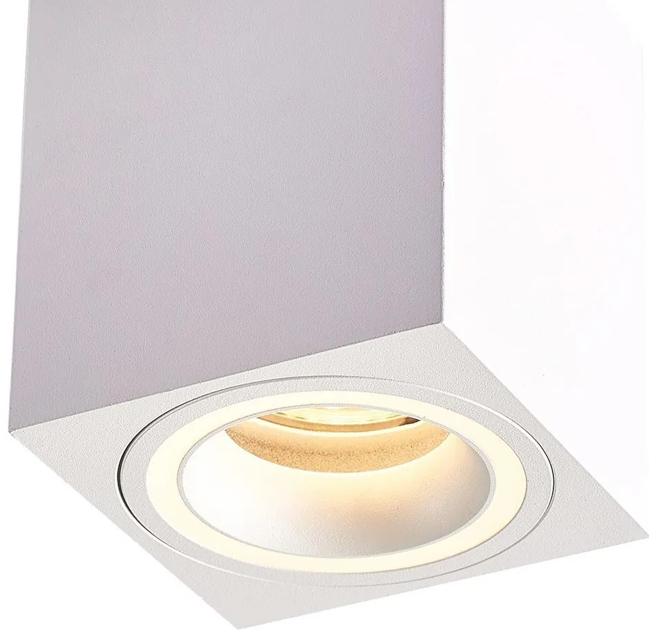 Stropní svítidlo Bima Ring Square, 1x bílé kovové stínítko