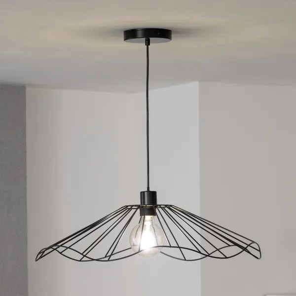 Brilagi - LED Lustr na lanku CERIA WIRE 1xE27/40W/230V pr. 60 cm černá