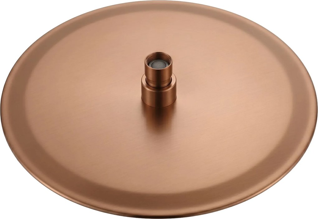 Rea Rea, kulatá dešťová sprchová hlavice, JS-P014BRG, 30cm, měděná matná, REA-P8605