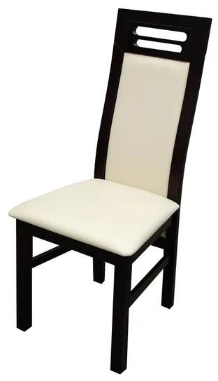 Židle JK65, Barva dřeva: bílá, Potah: ekokůže Soft 011