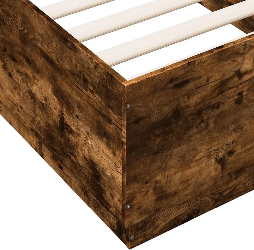 Rám postele kouřový dub 90 x 190 cm kompozitní dřevo 3209755