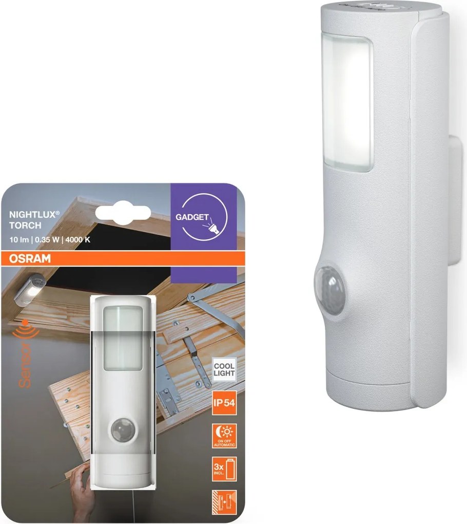 Osram Bateriové LED noční světlo Nightlux TORCH White 0,35W 10m 4000K