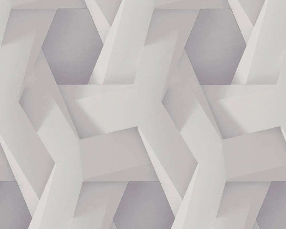 Vliesová 3D tapeta šedá geometrická 387211 / Tapety na zeď 38721-1 PintWalls (0,53 x 10,05 m) A.S.Création