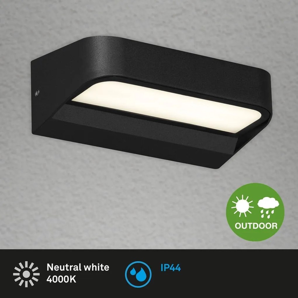 BRILO 3036015 LED venkovní svítidlo 14,2 cm 8W 900lm černá (starý kód: BRILO 3036-015) - BRILO