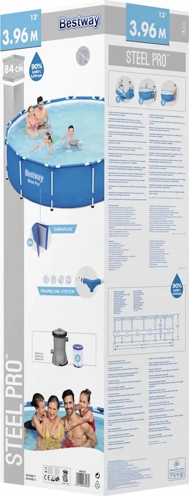 Bestway Bazén s rámem Steel Pro 396 x 84 cm [92915]