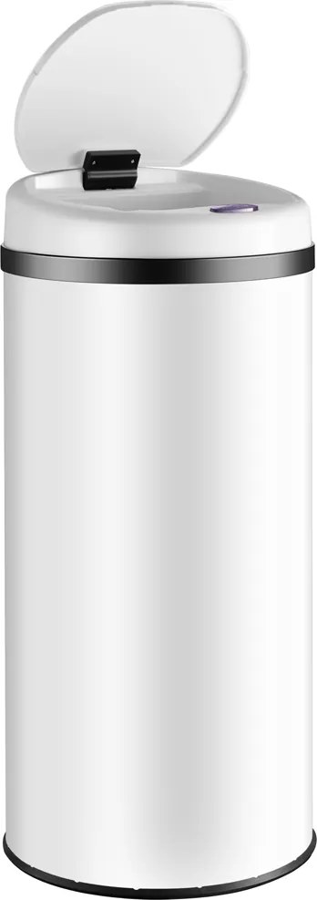 Deuba Bezdotykový odpadkový koš s USB 30 L - bílý