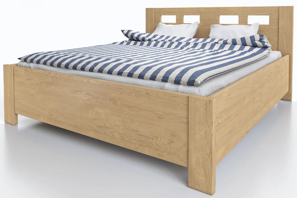 Vlastní výroba Jasanová postel Lucia s úložným prostorem