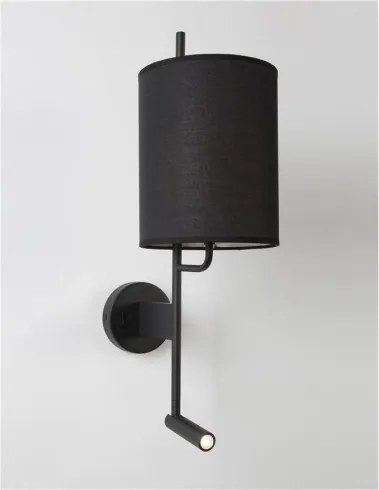 Nástěnné svítidlo NOVA LUCE YAMA E27 + LED na čtení 3000K 9180512 bez žárovky