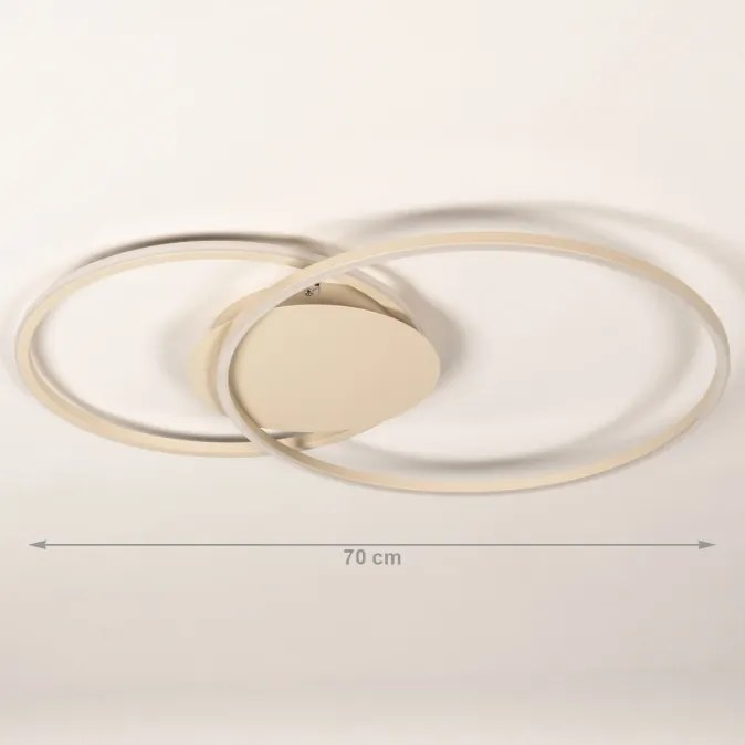 Stropní stmívatelné LED svítidlo Omega 750 Taupe Big