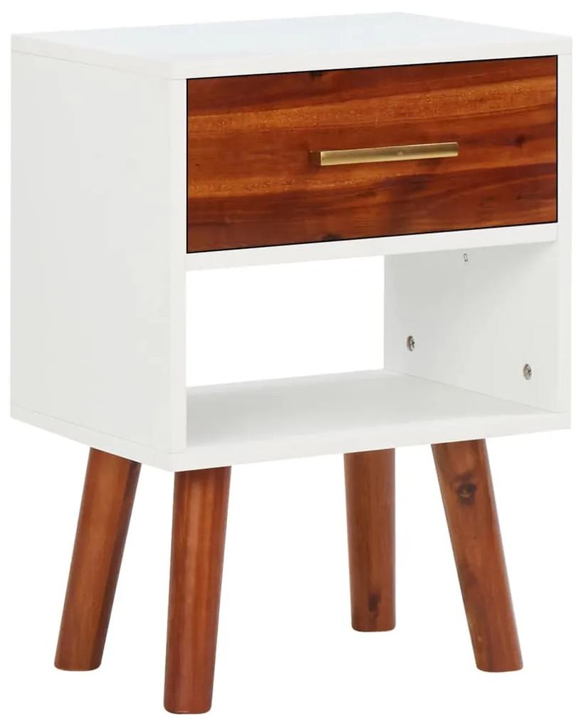 245739 vidaXL Noční stolek z masivního akáciového dřeva 40 x 30 x 45 cm