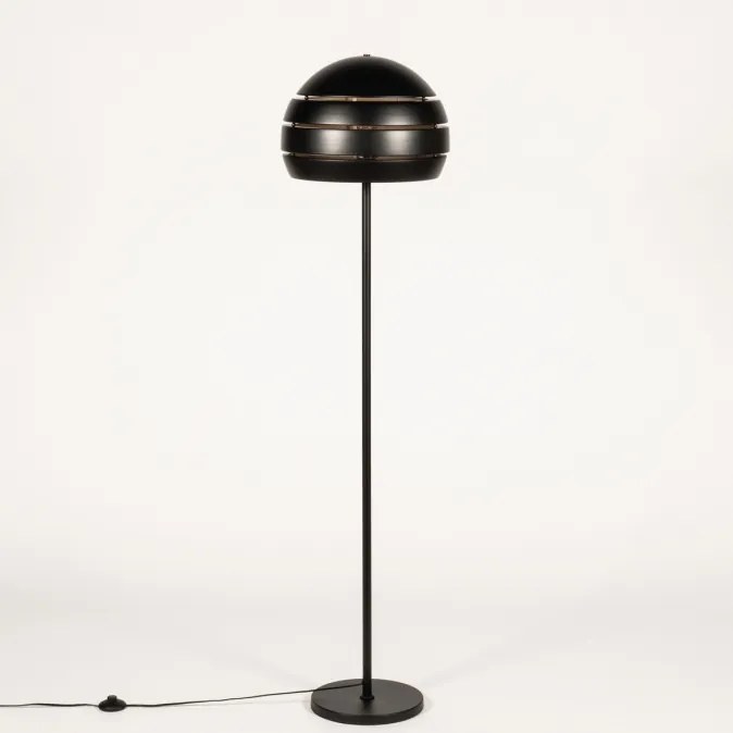 Stojací retro lampa Cantonn Nero and Gold