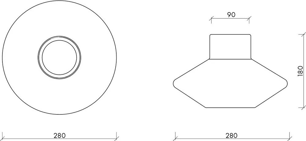 Skleněná ručně vyrobená váza (výška 28 cm) Glom – noo.ma
