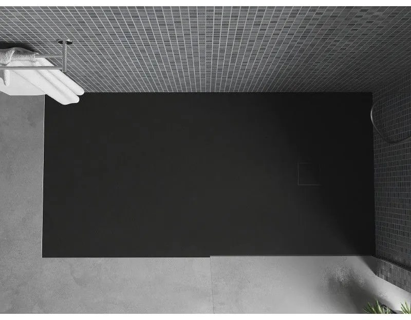 Mexen Bert, SMC obdélníková sprchová vanička 150 x 70 cm, černá, 4K707015