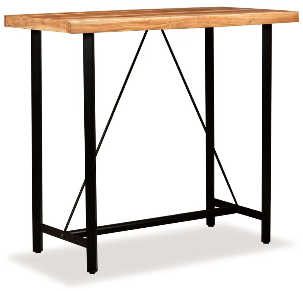 245436 vidaXL Barový stůl masivní akáciové dřevo 120 x 60 x 107 cm