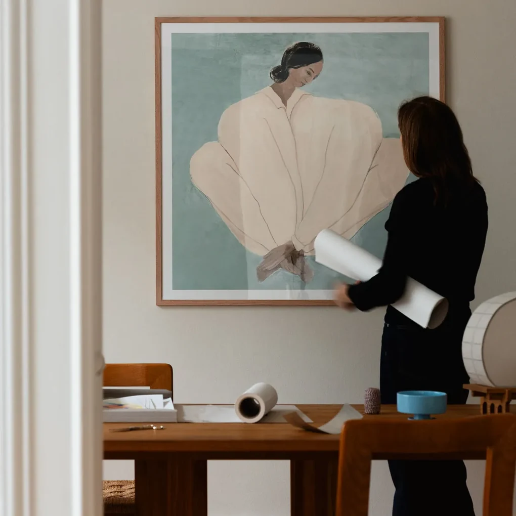 【フレーム付】The Poster Club Meet Me At Jaures Meet Me At Jaures Print – Life Interiors