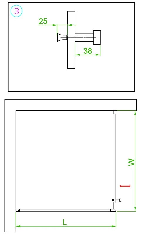 BPS-koupelny Čtvercový sprchový kout HYD-SK10A 80x80 černá/transparent