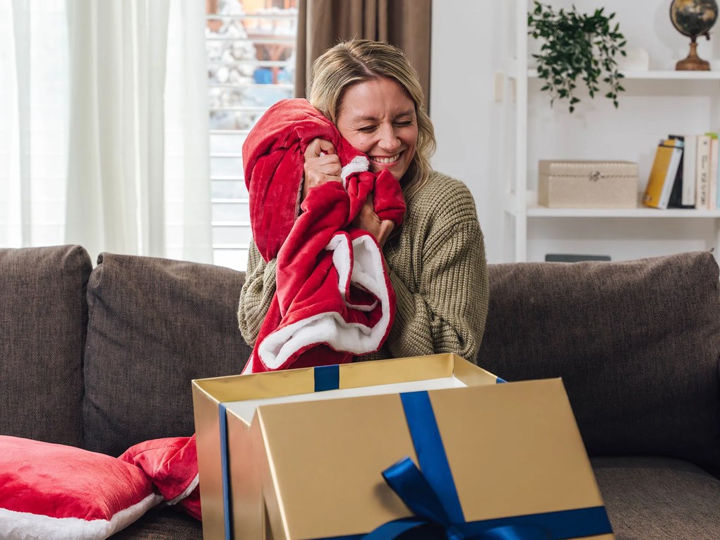 Dormeo Sada Warm Hug Červená 200x200 cm červená