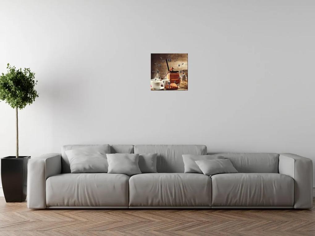 Gario Obraz s hodinami Chutná snídaně Rozměry: 60 x 40 cm