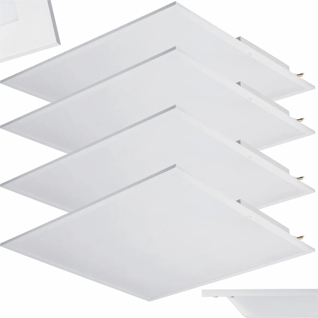 4x LED zapuštěný stropní panel 60x60 40W 4000k