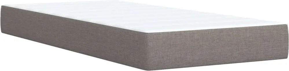 Box spring postel s matrací taupe 100 x 200 cm textil 3290410