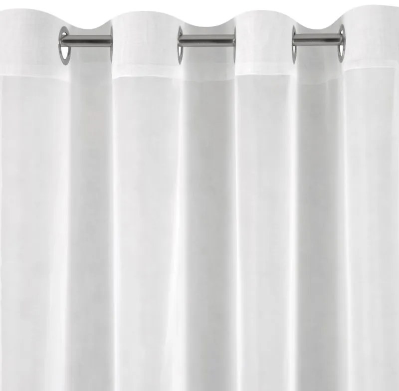 Bílá záclona na kroužcích LUCY 350 x 250 cm