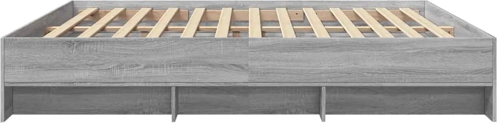 Rám postele bez matrace Grey Sonoma 180x200cm kompozitní dřevo 3295637