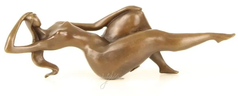 Modernistický bronzová socha Nahá žena MODERN ART
