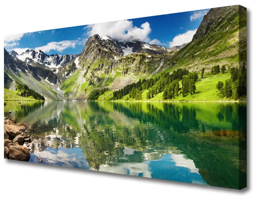 Obraz na plátně Hora Jezero Krajina 100x50cm