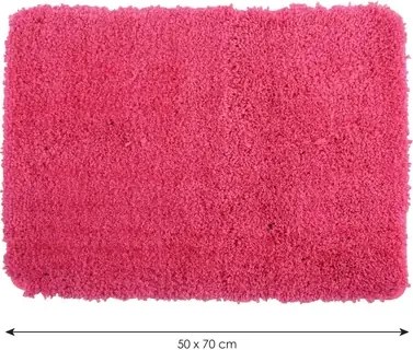 MSV MICROFIBER růžová / Koupelnová předložka / 50 x 70 cm / polyester
